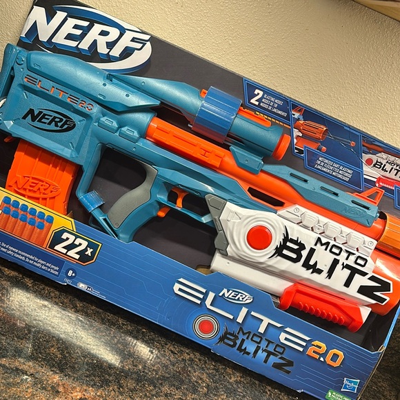 Nerf | Toys | Nerf Elite 2 Motoblitz Blaster With Scope Motorized 0dart Blasting Airblitz | Poshmark
